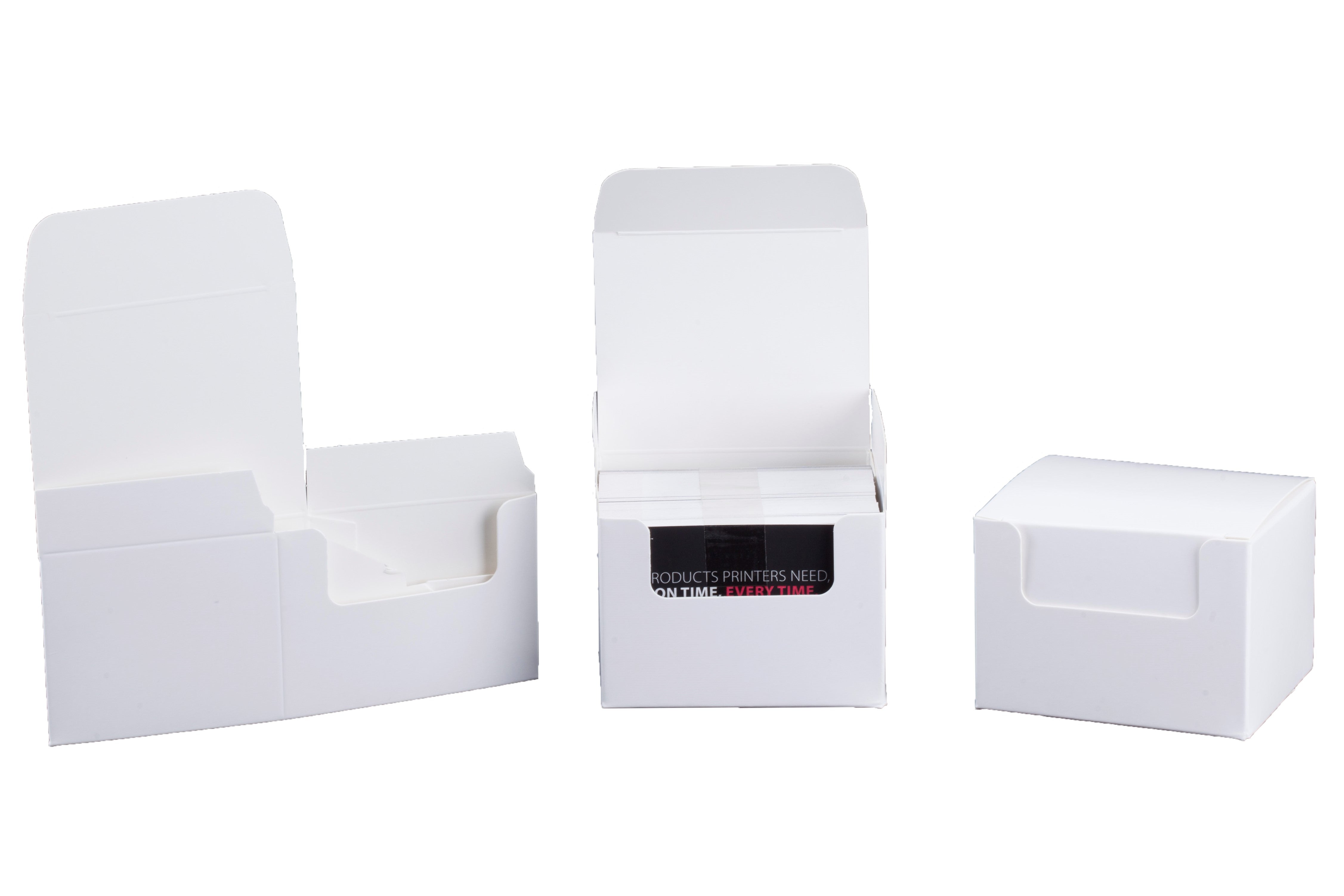 EasyBox White Cardboard Business Card Box – Colbrook Binding