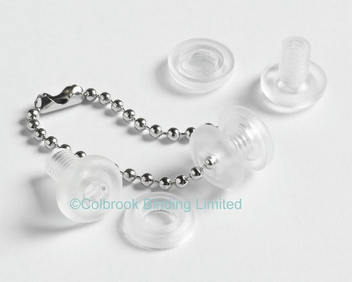 Clear Swatch Fasteners – Colbrook Binding
